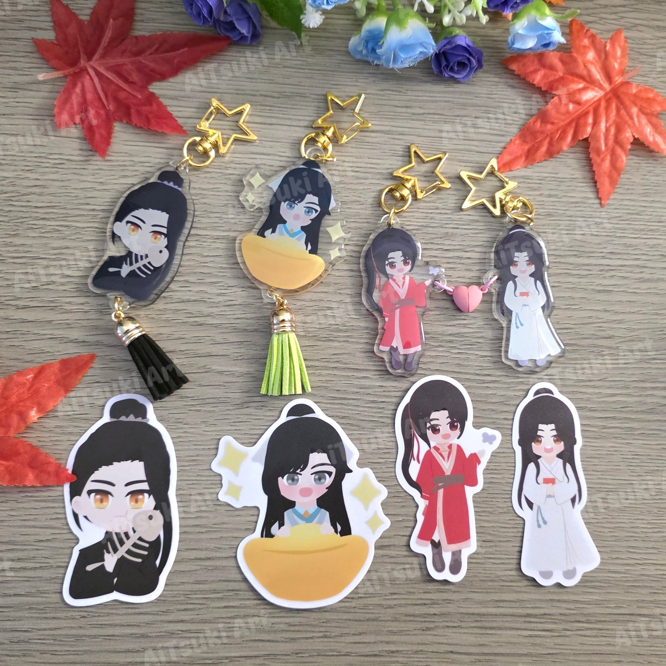 TGCF New Year Hualian & Beefleaf Keychain/ Stickers – AiTsuki